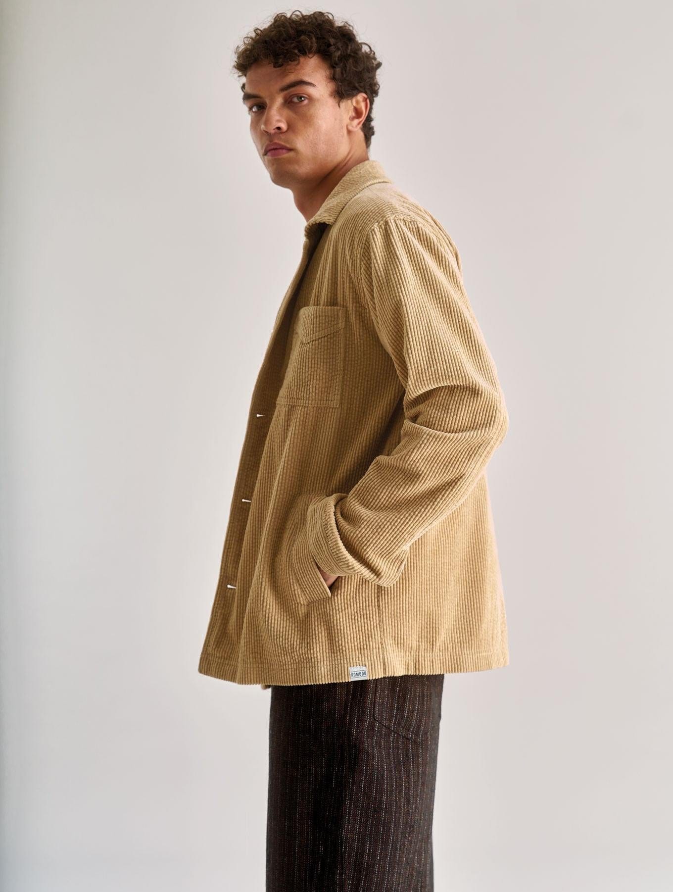 Men's Stanley Organic Cotton Cord Jacket | Croissant – Immaculate Vegan