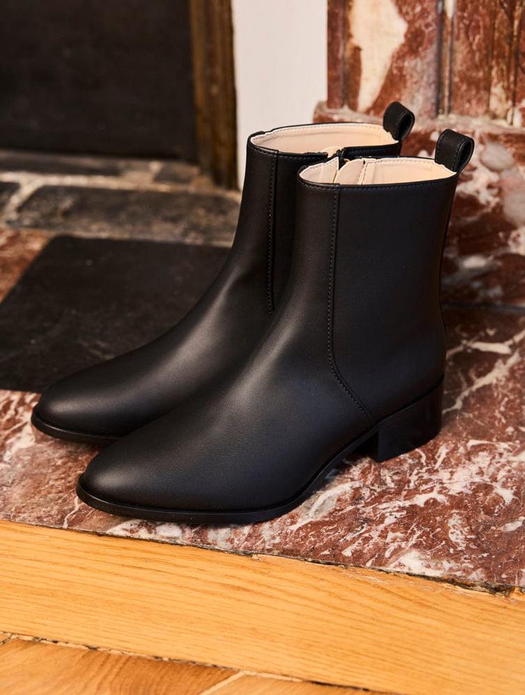 Grace Vegan Leather Boots | Black – Immaculate Vegan