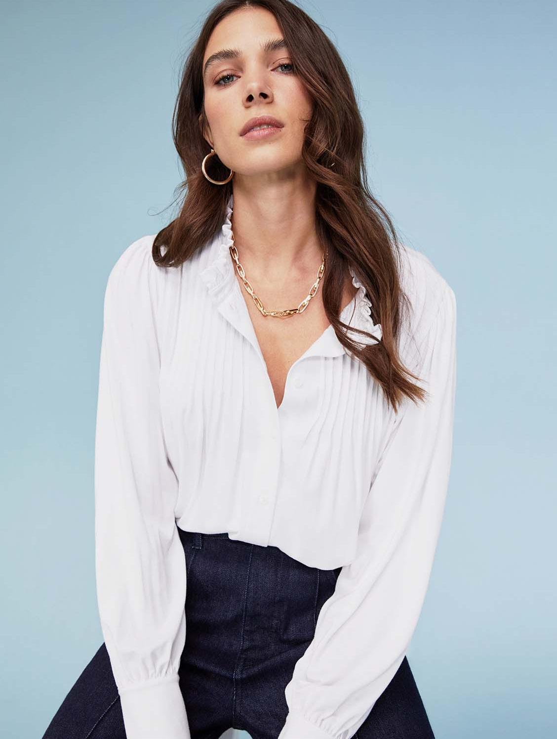 Imken LENZING™ ECOVERO™ Top | Pure White – Immaculate Vegan