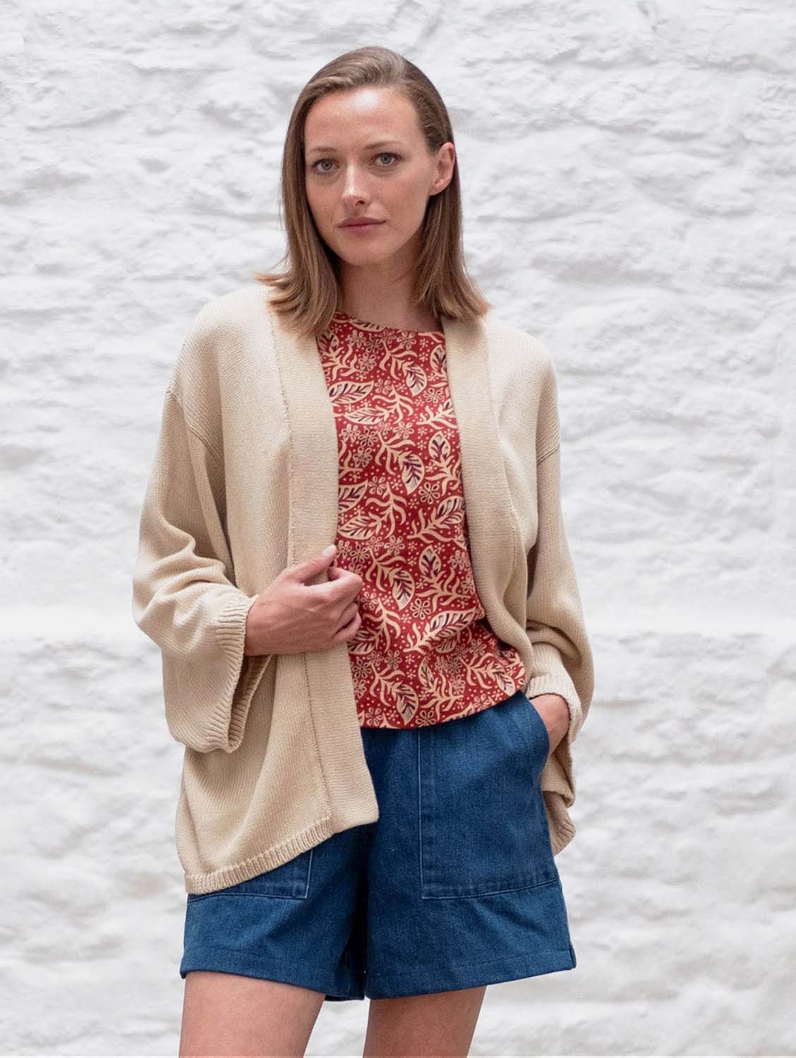 Agnes Organic Cotton Open Cardigan | Cream – Immaculate Vegan